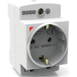 Modular chocolate socket for mounting on a DIN rail - Electrical acces